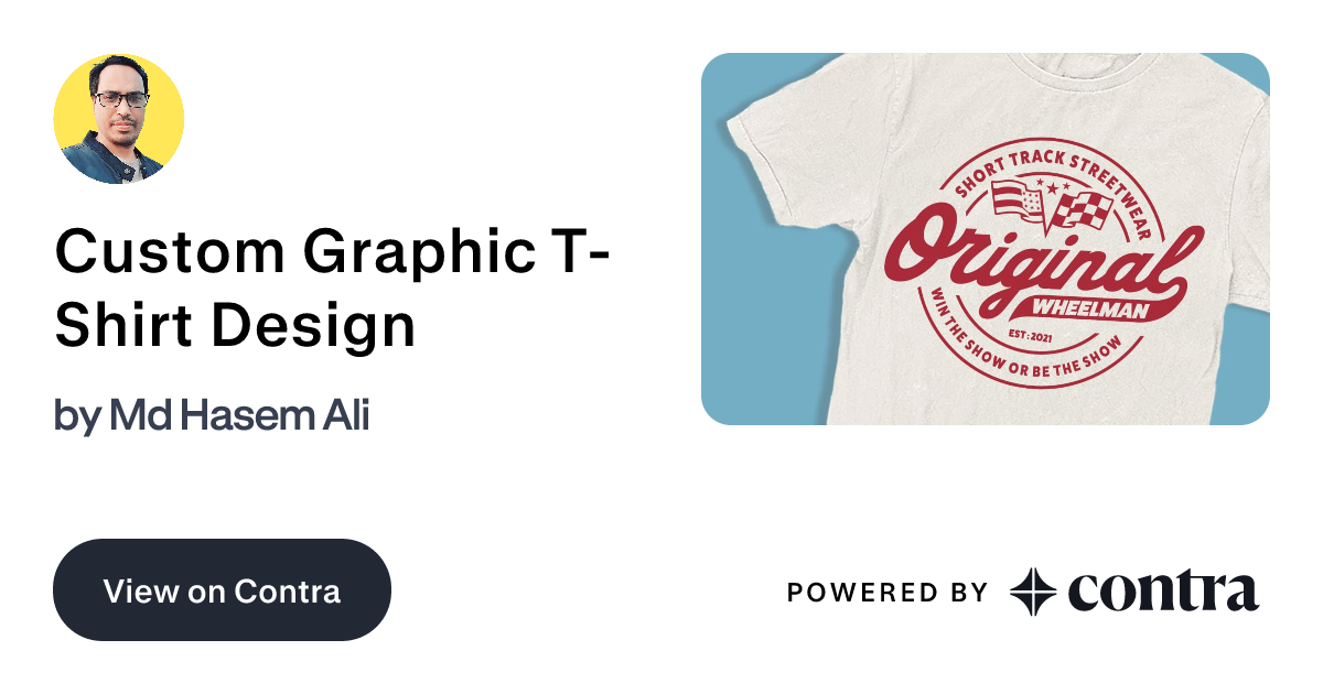 Custom Graphic T-Shirt Design by Md Hasem Ali