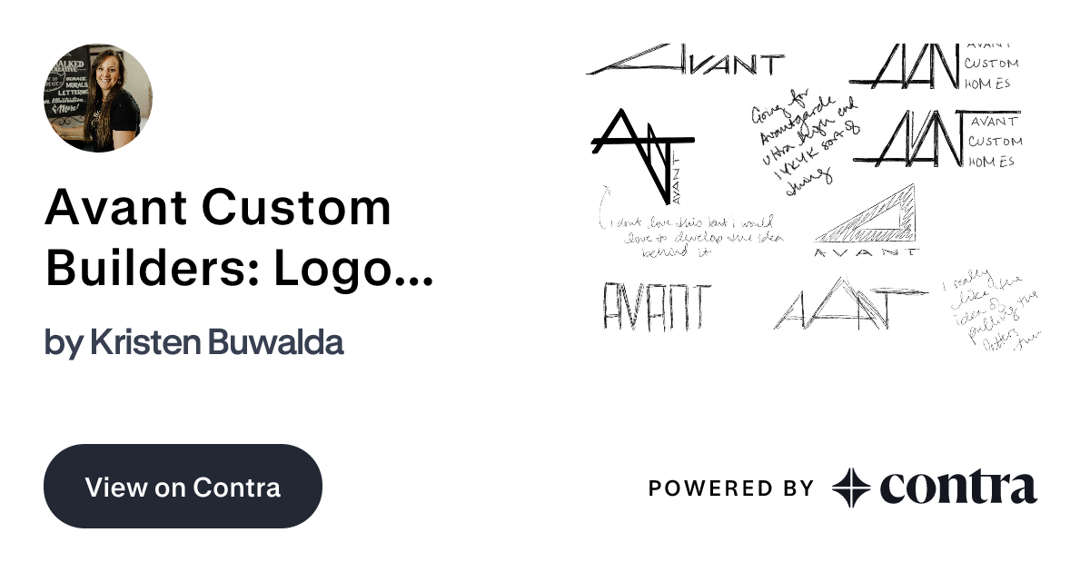 Avant Custom Builders: Logo Design for a Visionary Brand by Kristen Buwalda