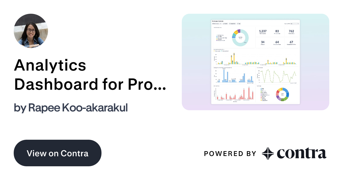Analytics Dashboard for Project Management by Rapee Koo-akarakul