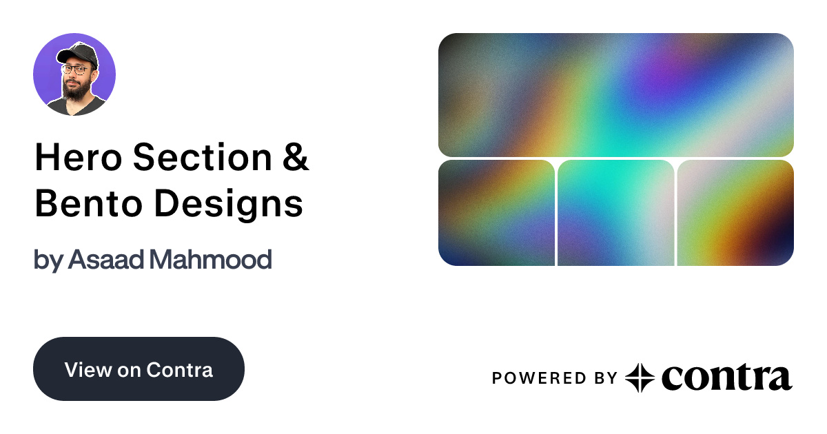 Hero Section & Bento Designs by Asaad Mahmood