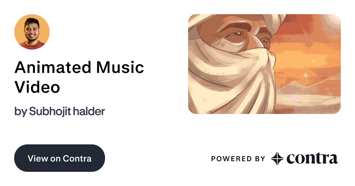 Music Video Animation 🎶 by: Lucky Ali by Subhojit halder