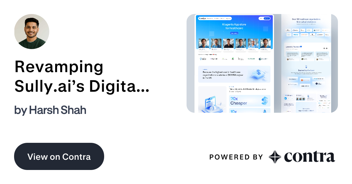 Revamping Sully.ai’s Digital Experience by Harsh Shah