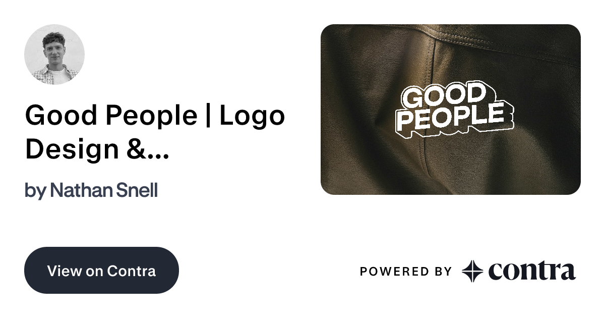 Good People | Logo Design & Brand Identity by Nathan Snell