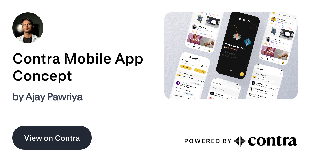Contra Mobile App Concept by Ajay Pawriya