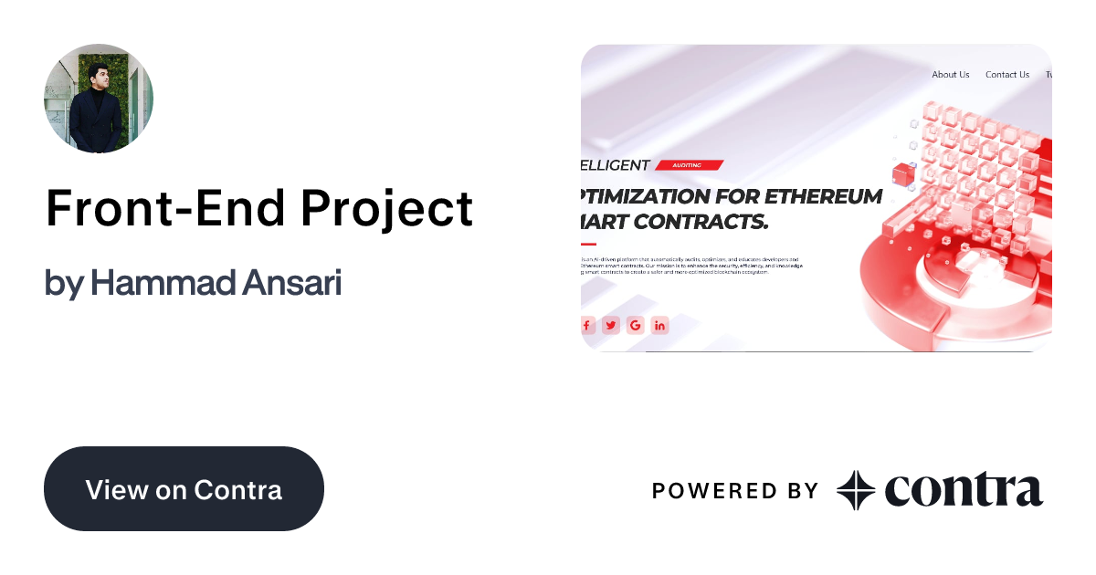 Front-End Project by Hammad Ansari