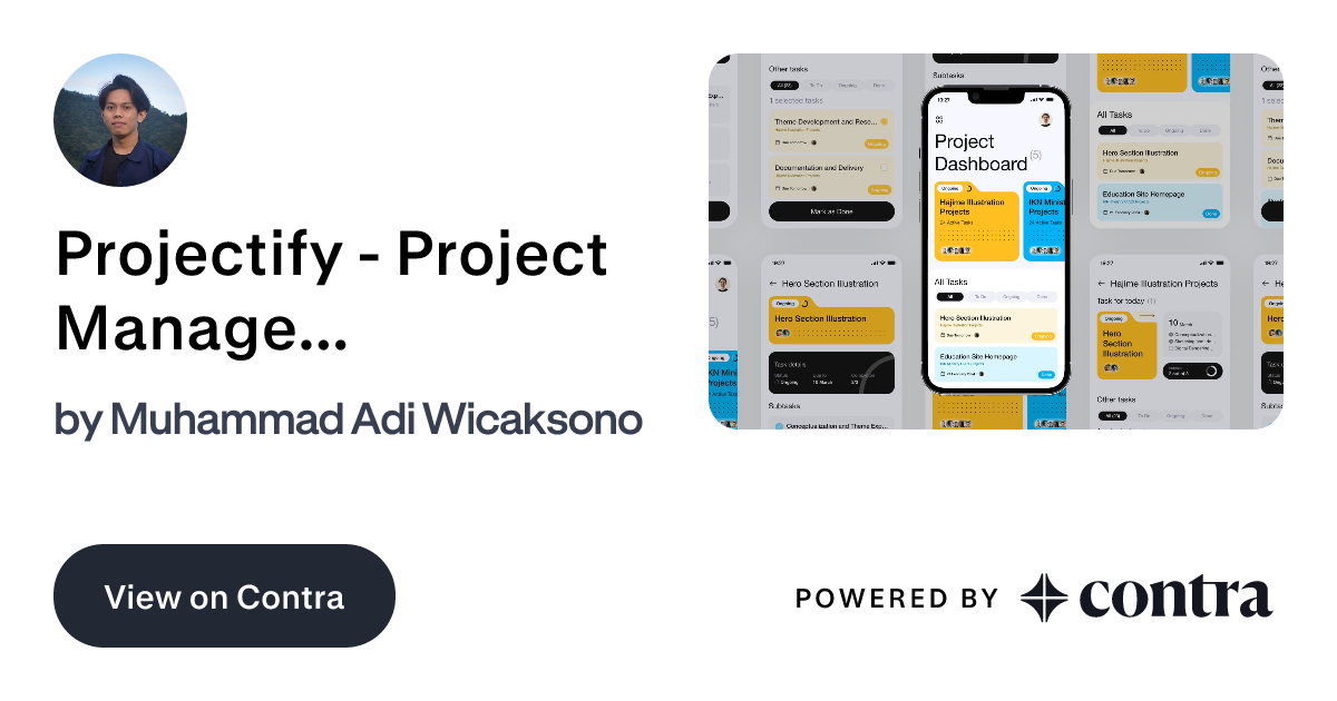 Projectify - Project Management Mobile App by Muhammad Adi Wicaksono