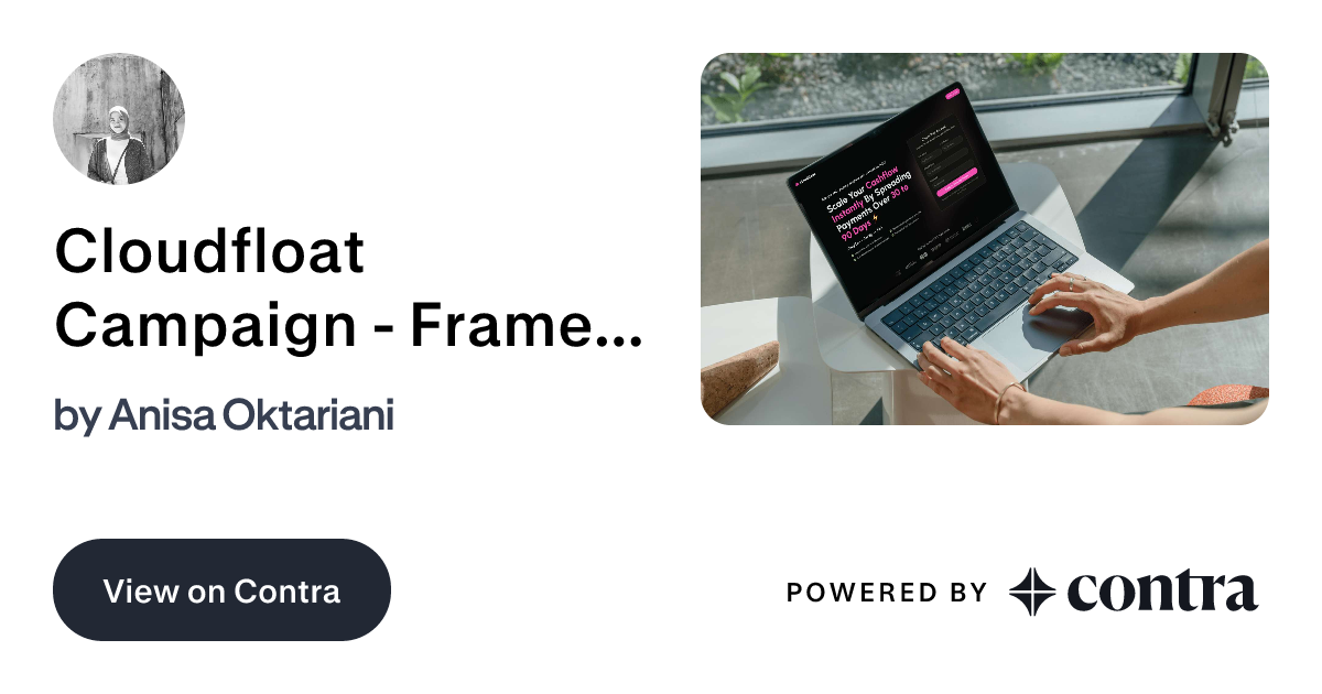 Cloudfloat Campaign - Framer Website Development by Anisa Oktariani