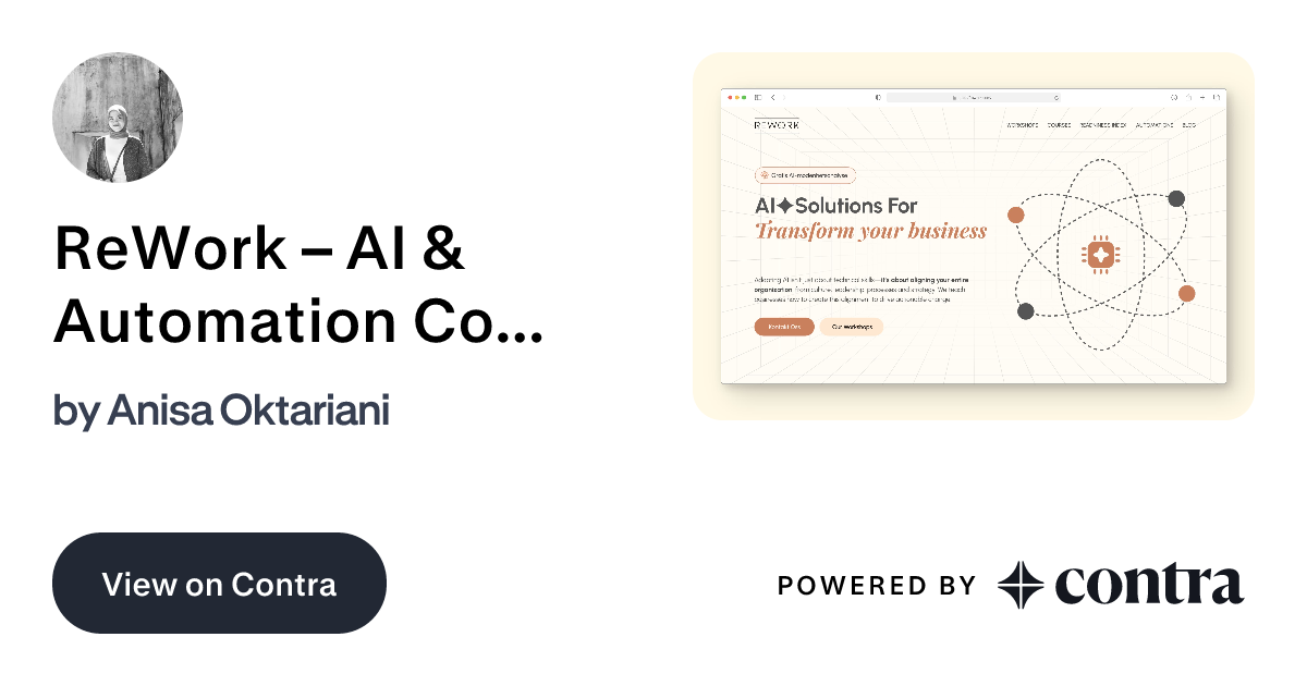 ReWork – AI & Automation Consultancy by Anisa Oktariani