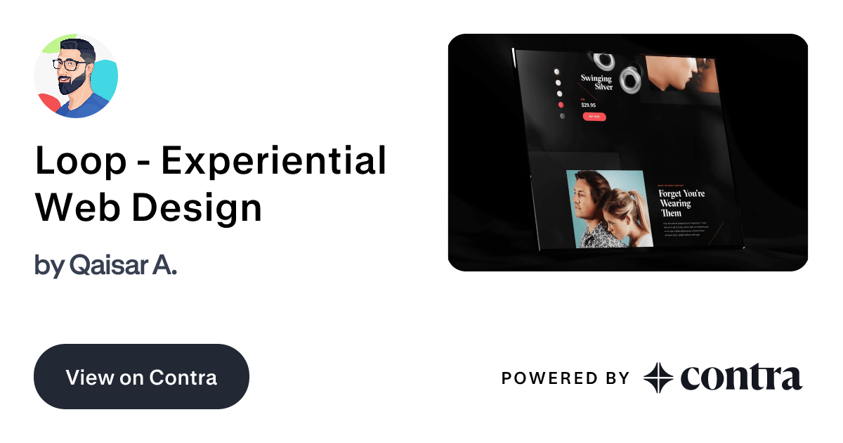 Loop - Experiential Web Design by Qaisar A.