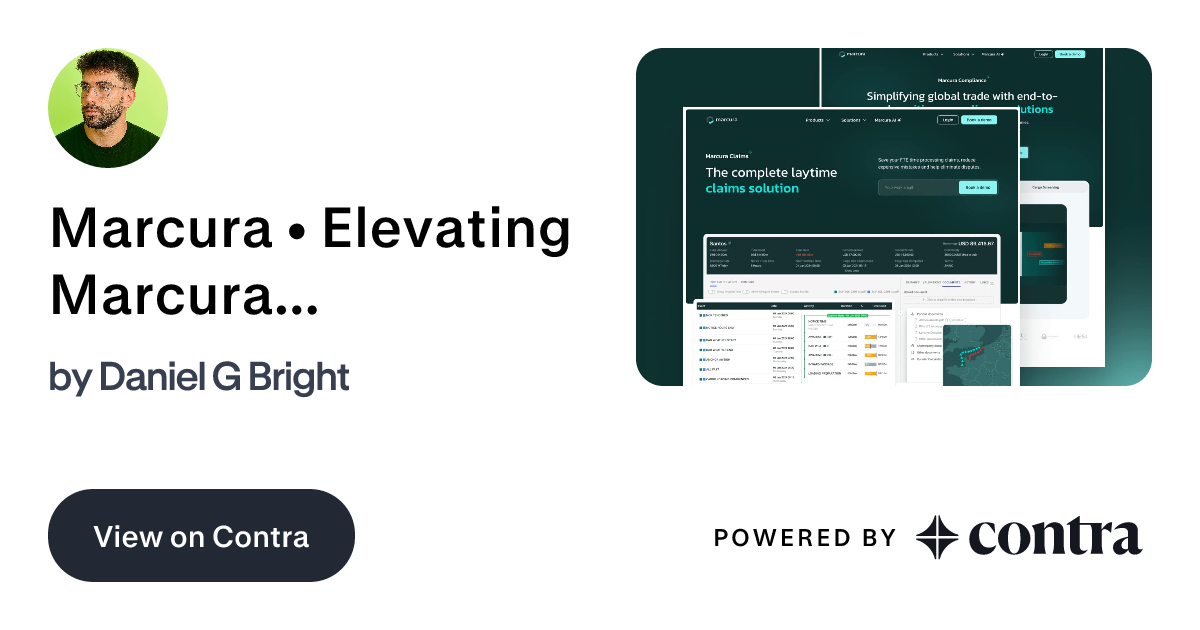 Marcura • Elevating Marcura’s Digital Presence Through Design by Daniel ...
