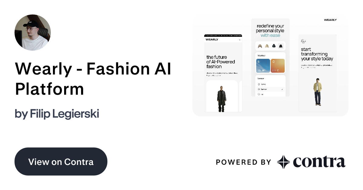 Wearly - Fashion AI Platform by Filip Legierski
