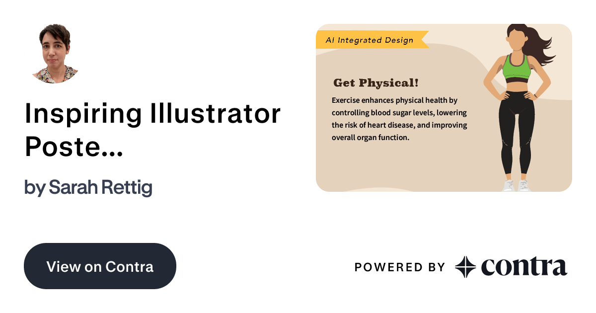 Inspiring Illustrator Poster Design by Sarah Rettig