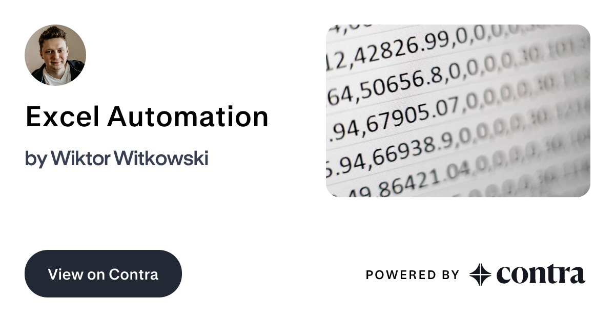Excel Automation by Wiktor Witkowski