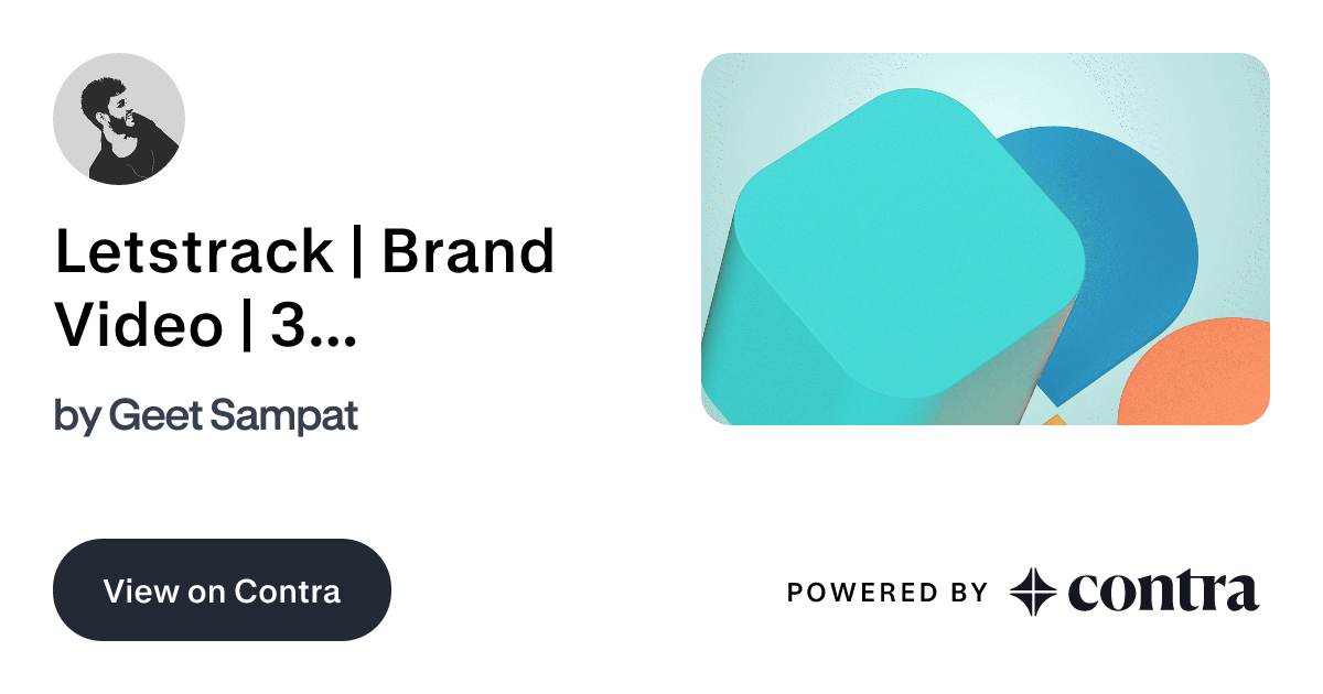 Letstrack | Brand Video | 3D Animation by Geet Sampat