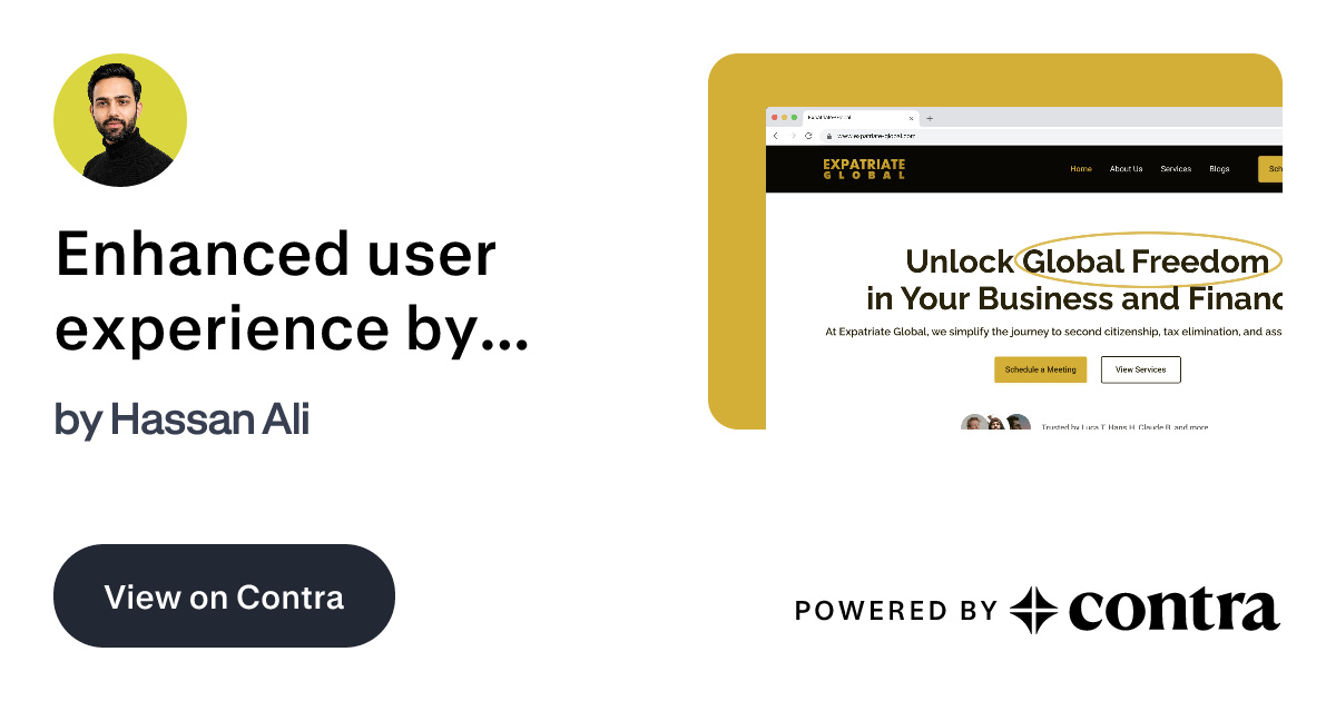Enhanced user experience by optimizing responsiveness & acces... by ...