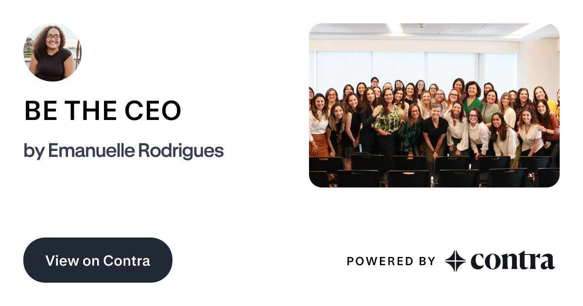 BE THE CEO by Emanuelle Rodrigues