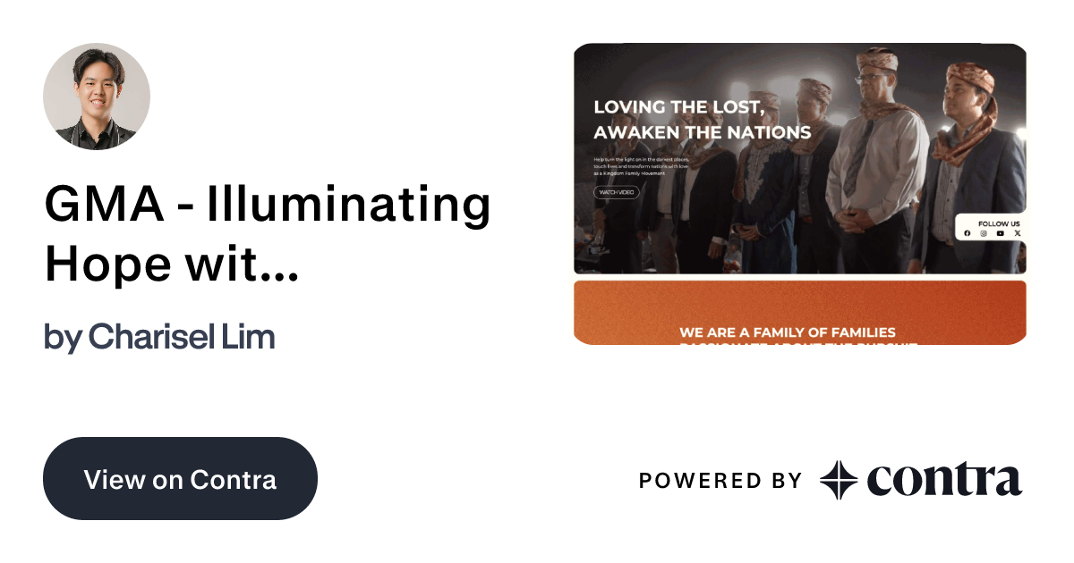 GMA - Illuminating Hope with Visually Stunning Animated Web by Charisel Lim