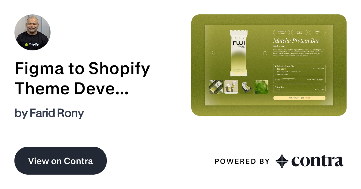 Figma to Shopify Theme Development Project with GSAP Effect by Farid Rony