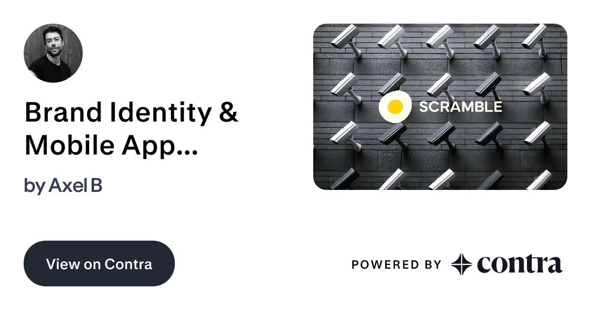 Brand Identity & Mobile App Design: Scramble by Axel B