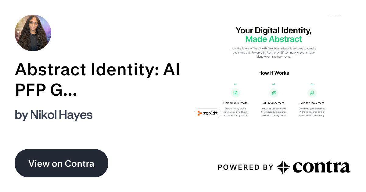 Abstract Identity: AI PFP Generator by Nikol Hayes