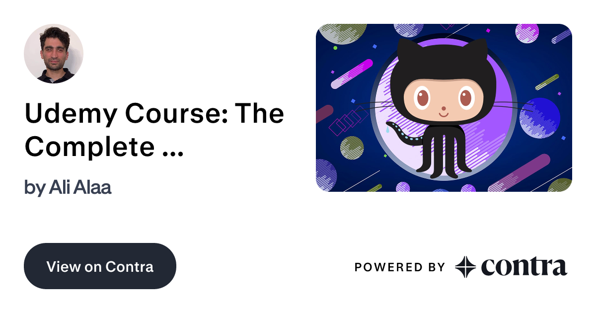 Udemy Course: The Complete GitHub Actions & Workflows Guide by Ali Alaa