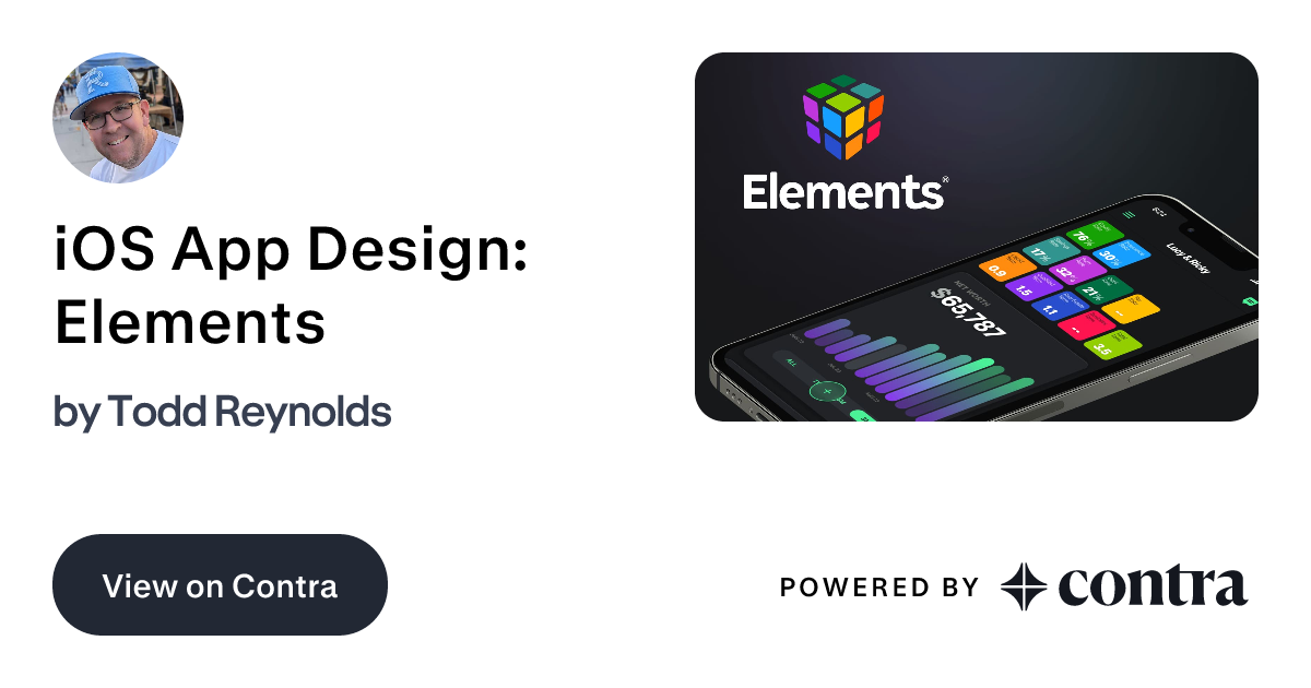 iOS App Design: Elements by Todd Reynolds