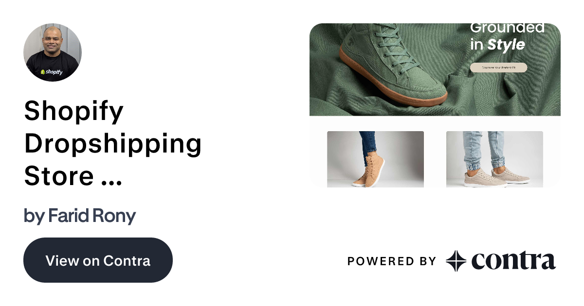 Shopify Dropshipping Store Design and Development from Figma by Farid Rony