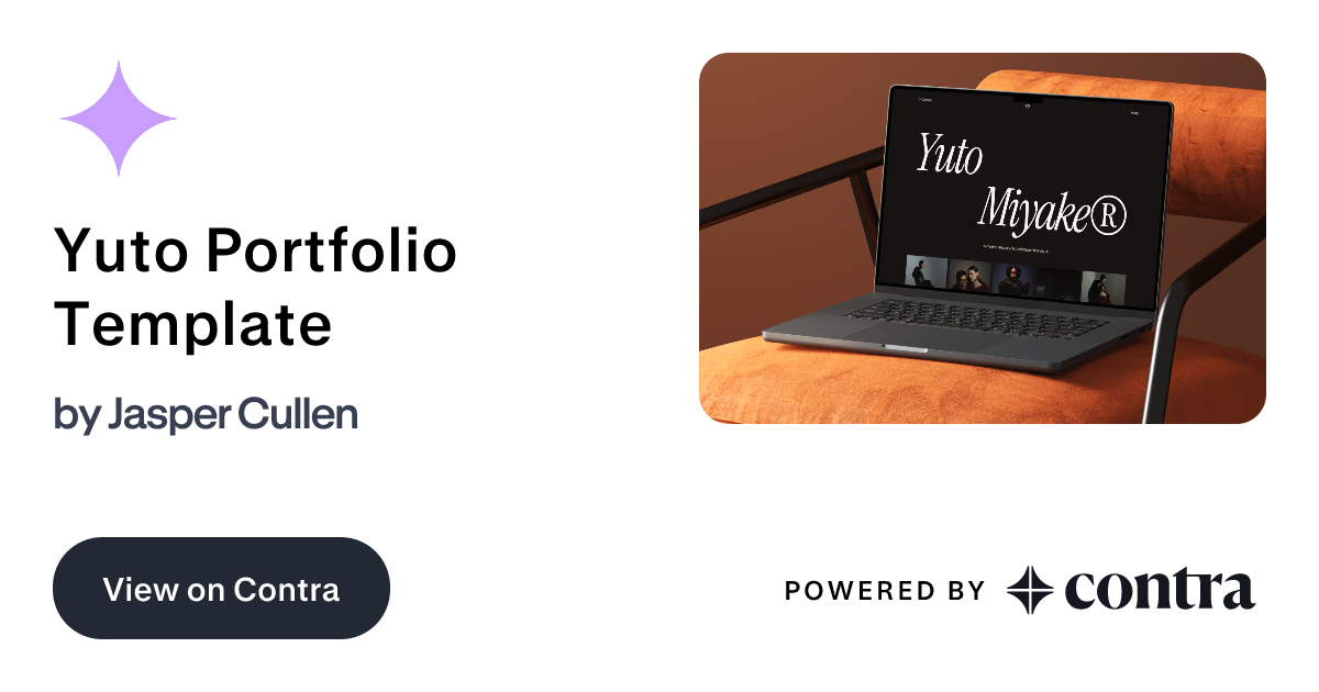 Yuto Portfolio Template by Jasper Cullen