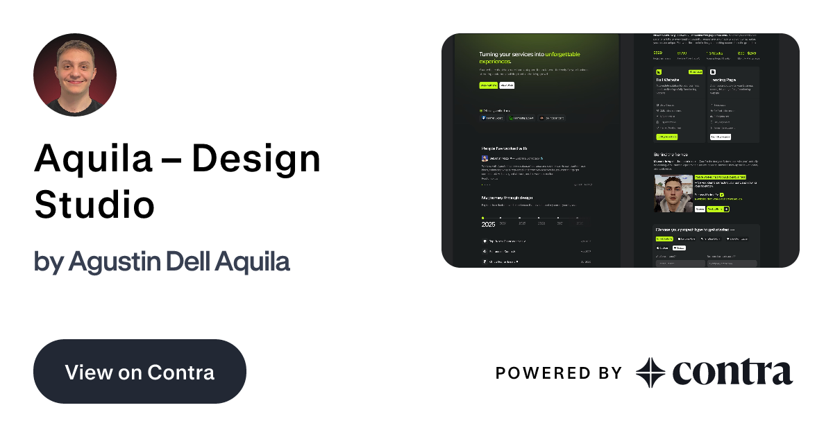 Aquila – Design Studio by Agustin Dell Aquila