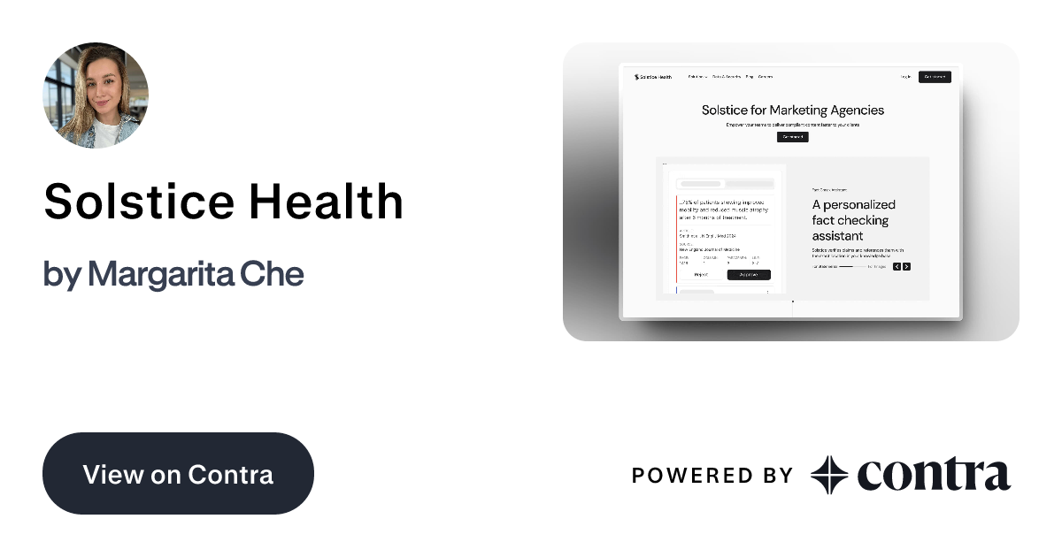 Solstice Health by Margarita Che