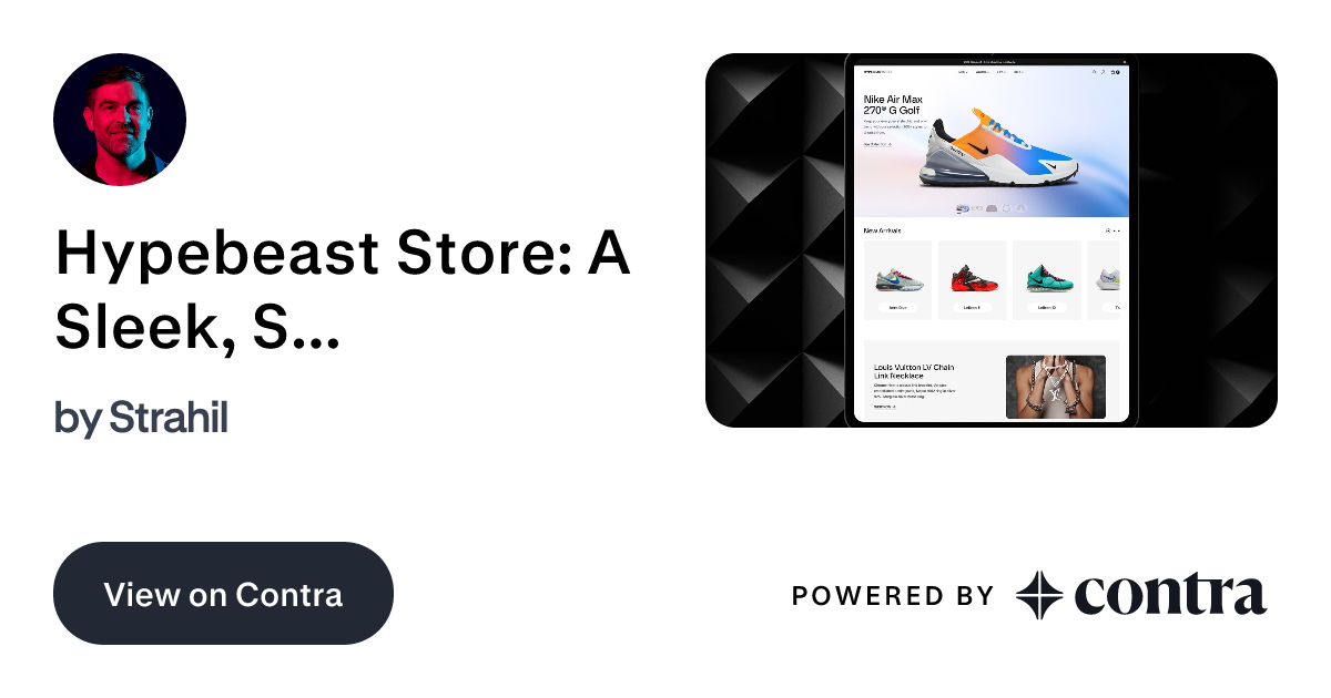 Hypebeast Store: A Sleek, Seamless E-Commerce Redesign by Strahil ⚡️
