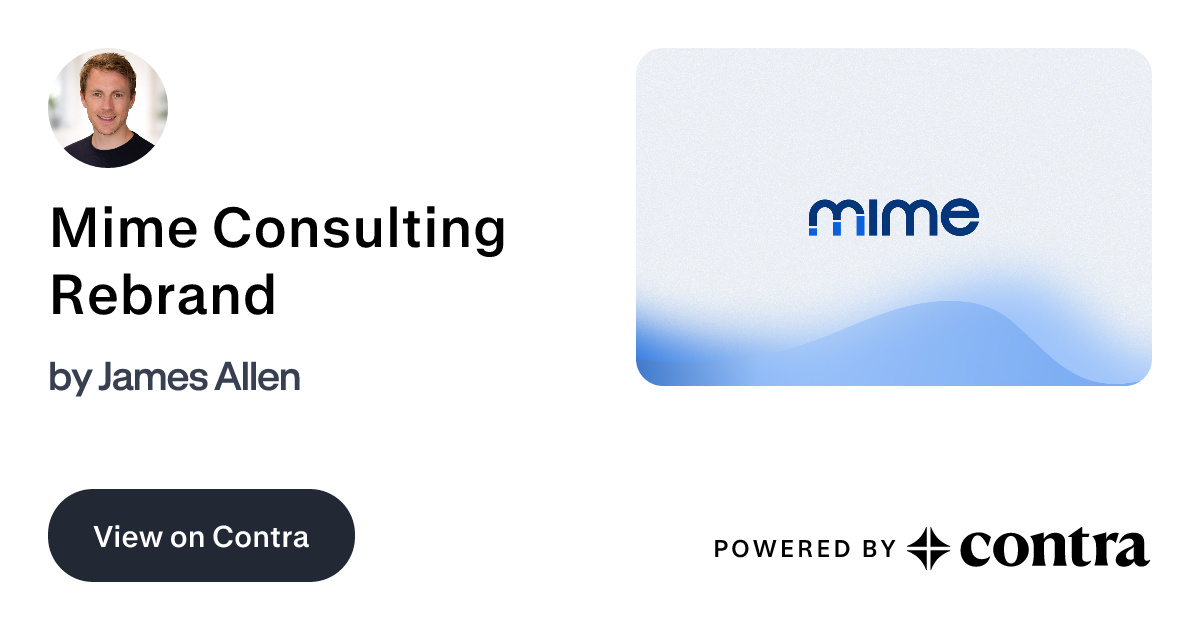 Mime Consulting Rebrand by James Allen