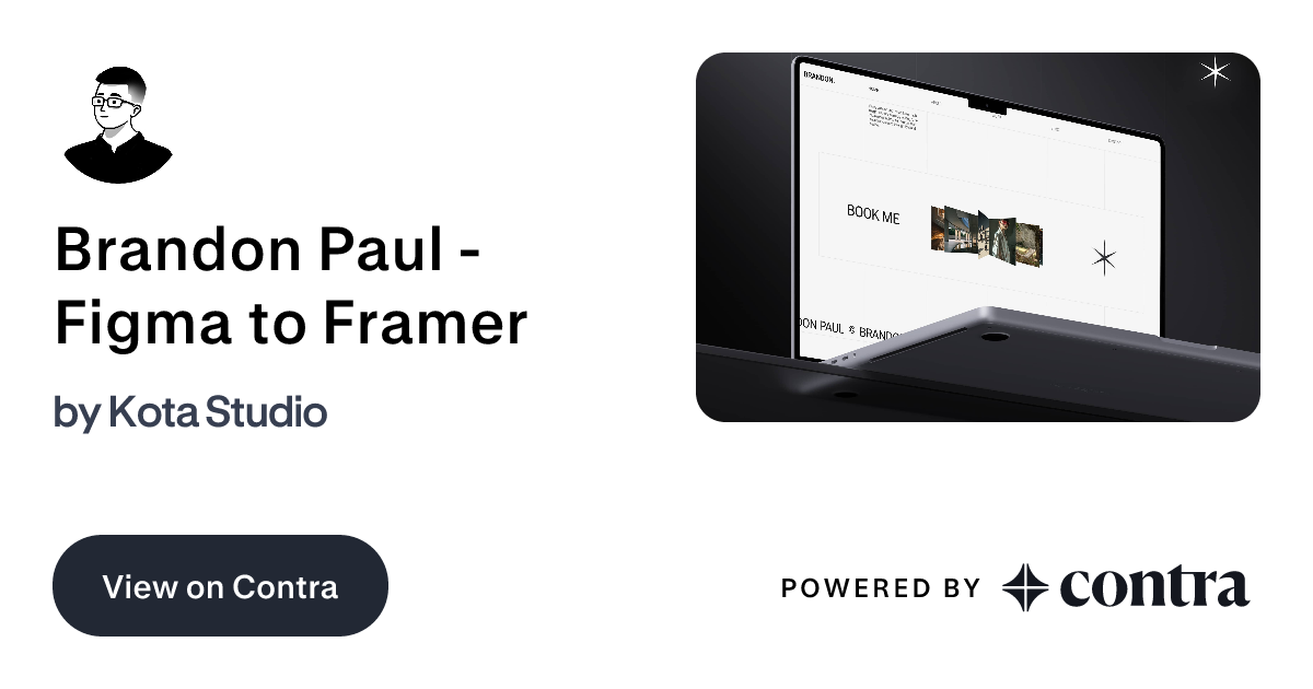 Brandon Paul - Figma to Framer by Kota Studio