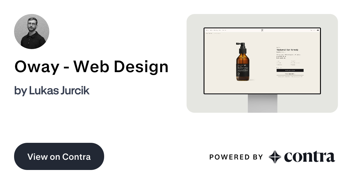 Oway - Web Design by Lukas Jurcik
