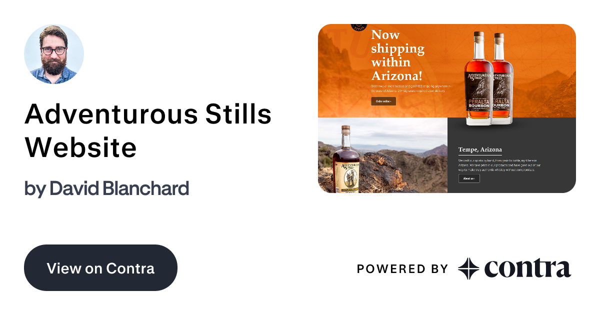 Adventurous Stills Website by David Blanchard