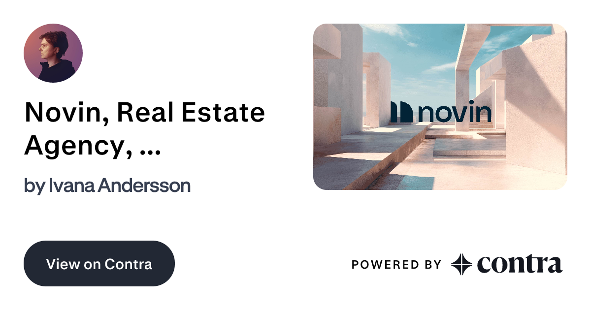 Novin, Real Estate Agency, Visual Identity by Ivana Andersson