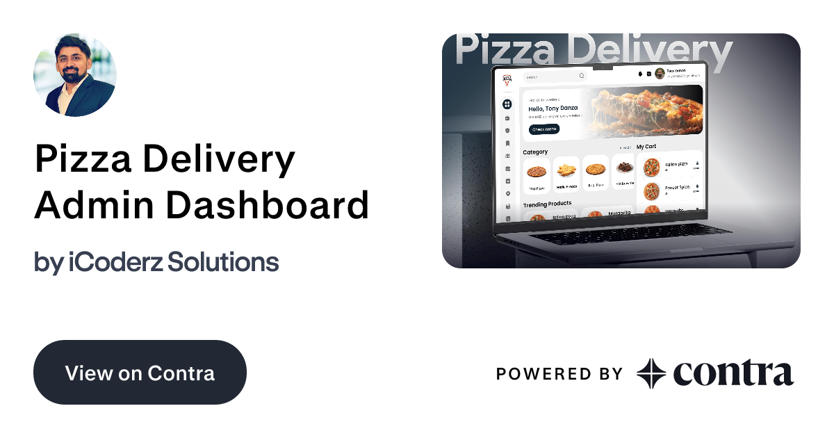 Pizza Delivery Admin Dashboard by iCoderz Solutions