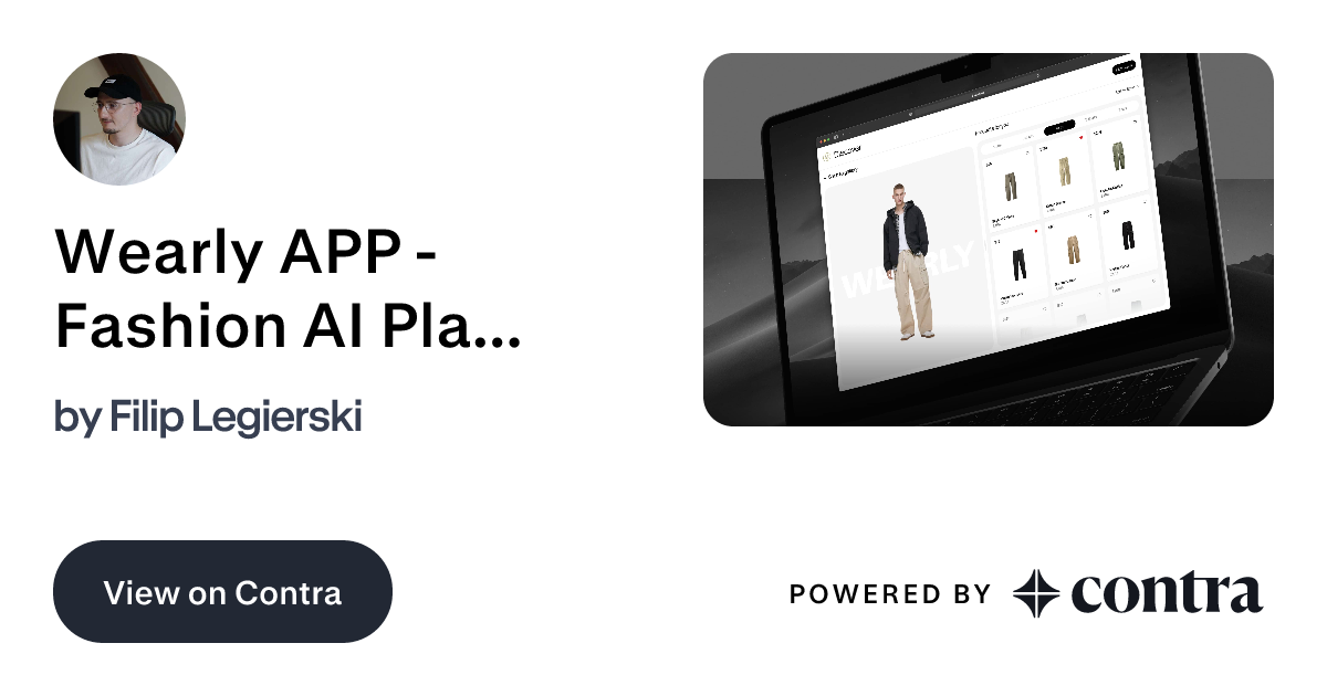 Wearly APP - Fashion AI Platform by Filip Legierski