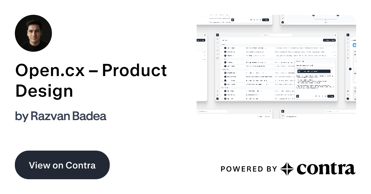 Open.cx – Product Design by Razvan Badea