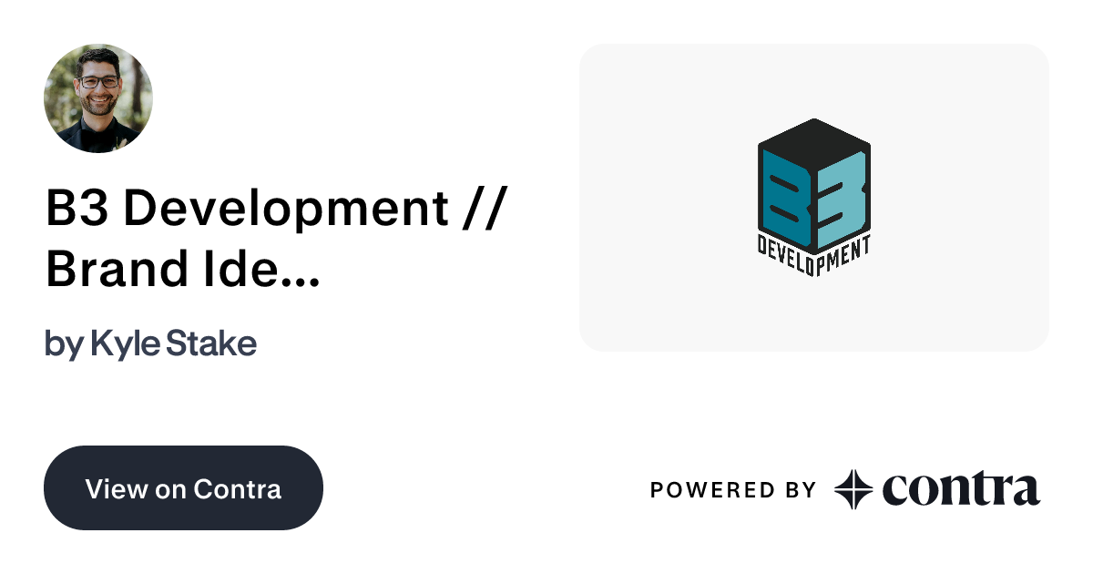 B3 Development // Brand Identity by Kyle Stake