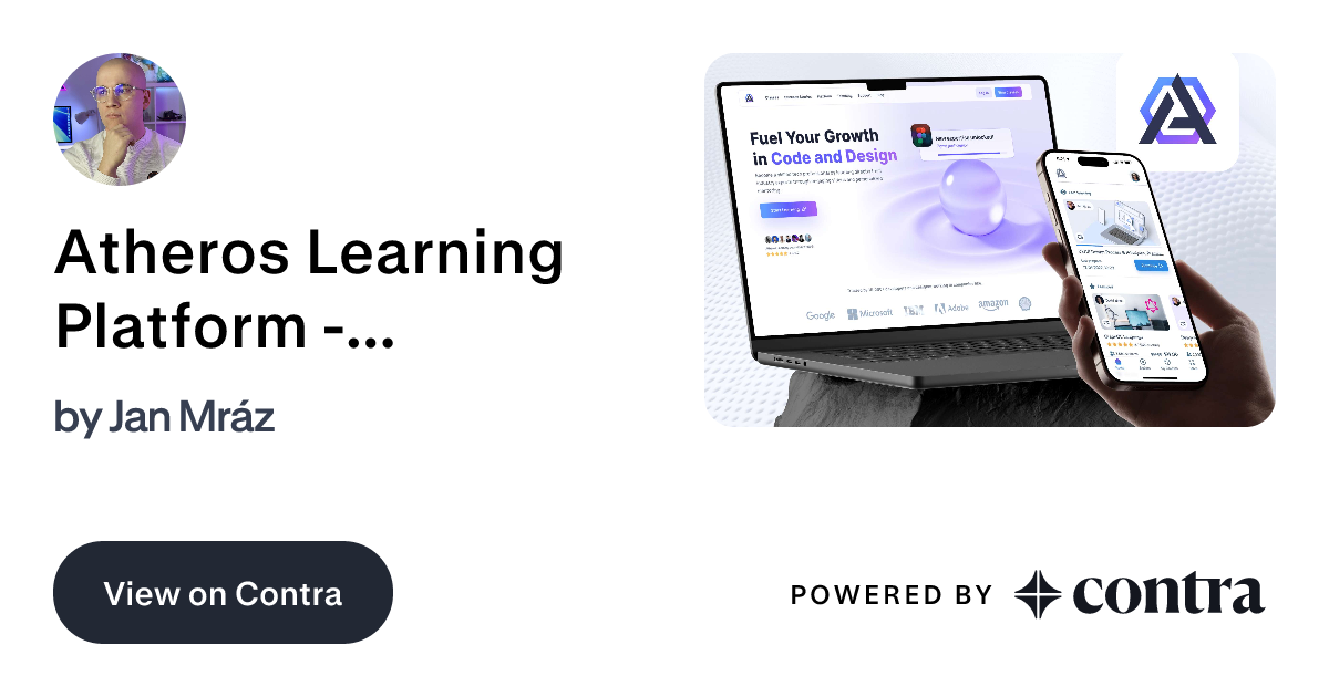 Atheros Learning Platform - UX & UI Design by Jan Mráz