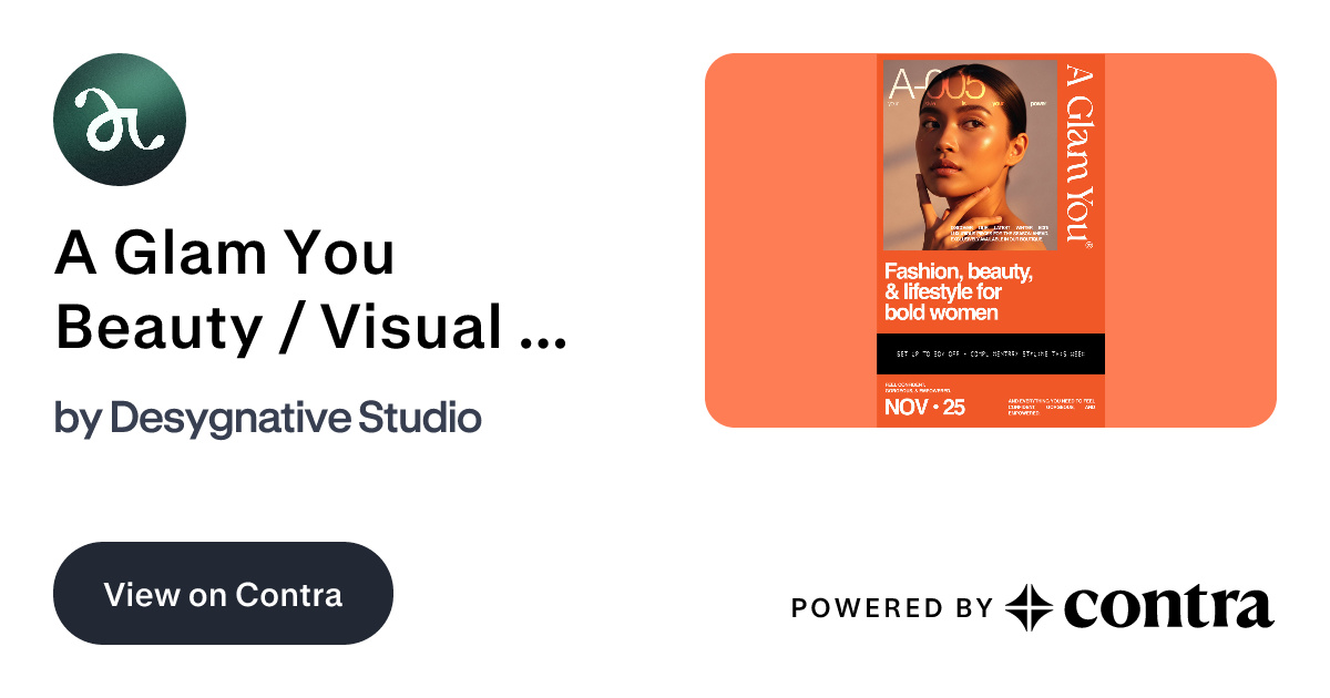 A Glam You Beauty / Visual Identity and Brand Design by Onuoha UI