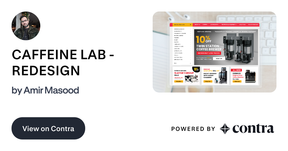 CAFFEINE LAB - REDESIGN by Amir Masood