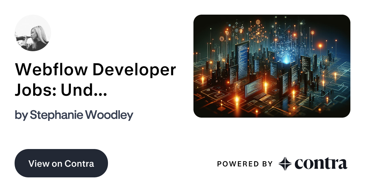 Webflow Developer Jobs: Understanding the Market in 2025 by Stephanie Woodley