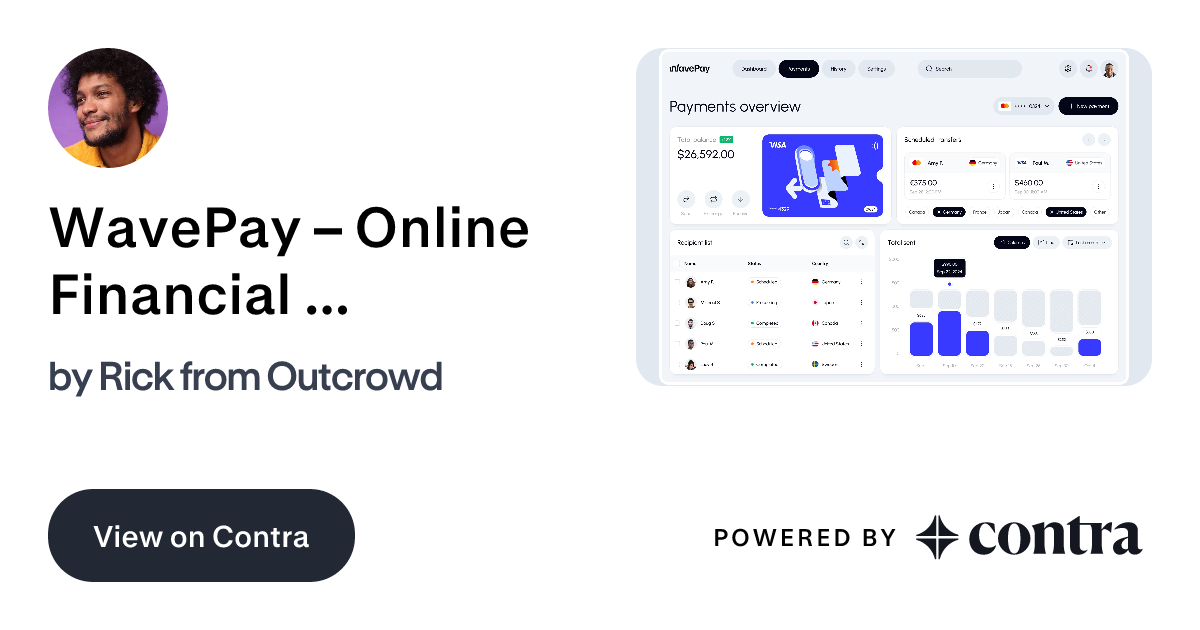 WavePay – Online Financial Payment Platform by Rick from Outcrowd