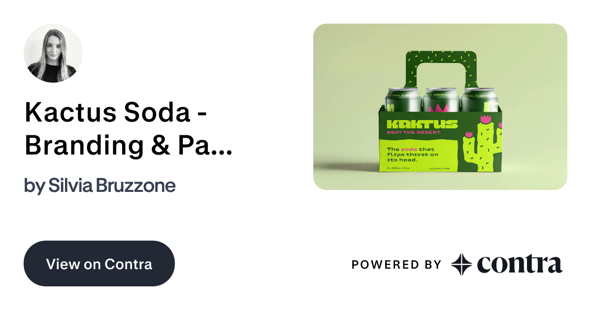 Kactus Soda - Branding & Packaging Design by Silvia Bruzzone