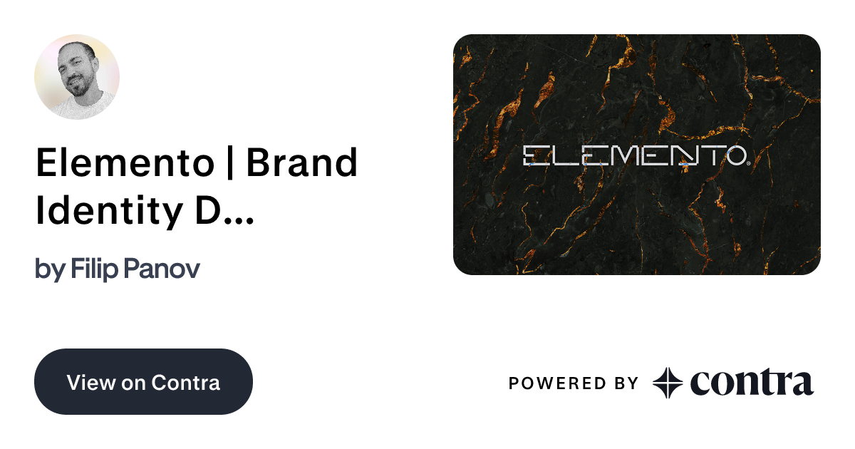 Elemento | Brand Identity Design by Filip Panov