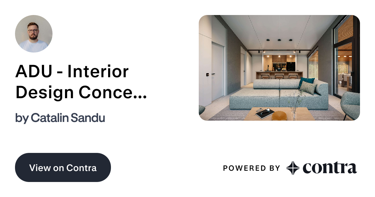 ADU - Interior Design Conceptualization & Rendering by Catalin Sandu