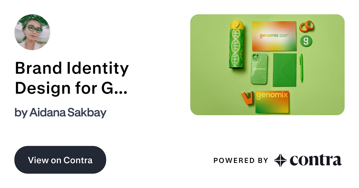 Brand Identity Design for Genomix by Aidana Sakbay