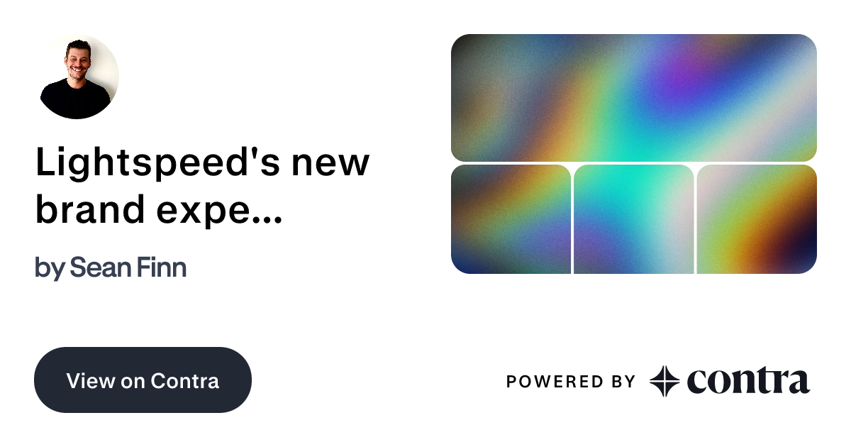 Lightspeed: Brand & Product Design by Sean Finn